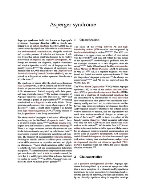 Asperger Syndrome Pdf