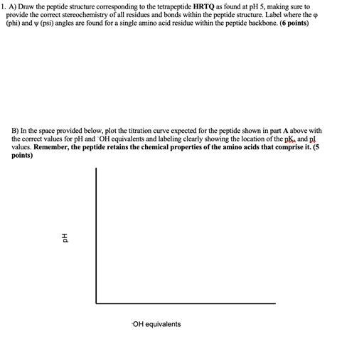 Solved Draw The Peptide Structure Corresponding To The