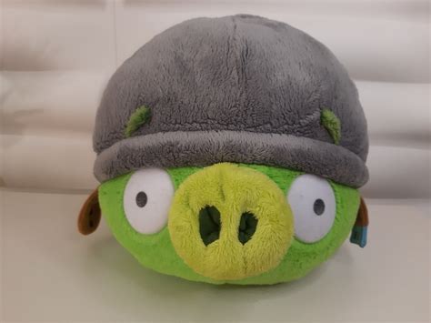 Helmet Pig From Angry Birds Plush Etsy Australia