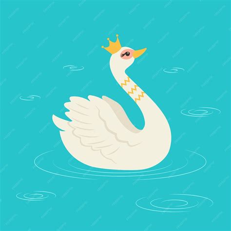 湖の白鳥姫 無料のベクター