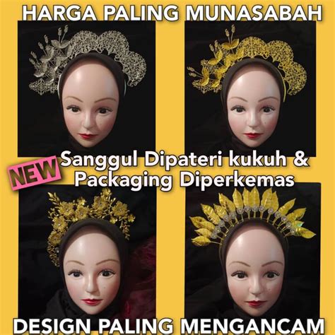 Cucuk Sanggul Merdeka Cucuk Sanggul Handmade Cucuk Sanggul Cekak Sanggul Bertudung Sanggul