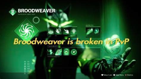 Broodweaver Might Be The Strongest Warlock Subclass For Pvp Youtube