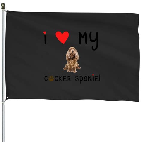 I Loves My Cocker Spaniel House Flags Sold By Couoxlucor 65 Off Sku