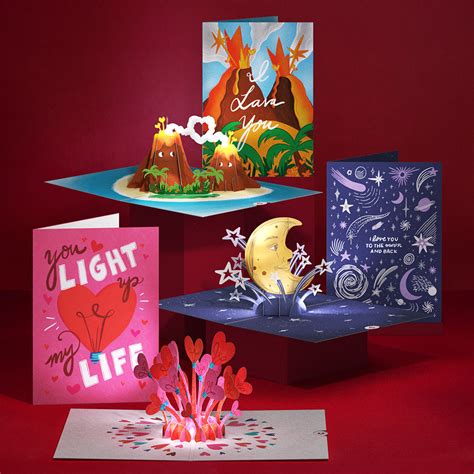 Whimsical Love Light Up Pop Up Card 3 Pack Lovepop