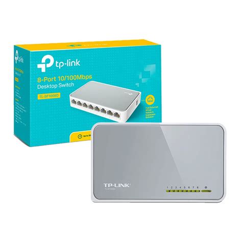 Switch Tl Sf1008d Tp Link Con 8 Puertos De 10 100mbps Promart