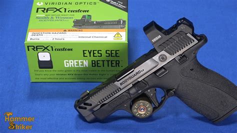 Green Dot Reflex Sight For Sandw Bodyguard 20 Viridian Rfx1 Custom