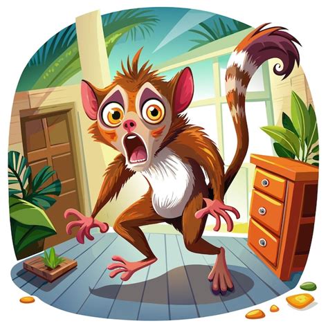 Premium Vector Common Cuscus Monkey Pathetic Laughs School Vector