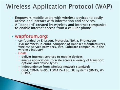 wireless application protocol wap pptx