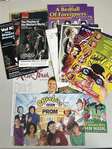 At Auction Val Kilmer Liza Goddard Neil Stacey And 30 Other Signatures Signed Selection Of 14x