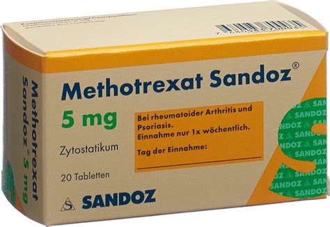 Methotrexat Sandoz Tabletten 5mg 20 Stück In Der Adler Apotheke