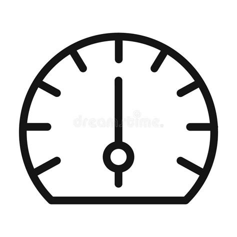 Vehicle Tachometer Icon For Performance Tuning And Automotive