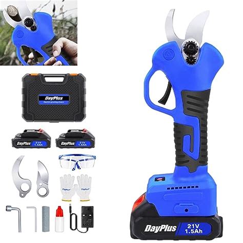 21v Cordless Electric Pruning Shears Kit For Pruning Trees And Shrubs And Fruit Trees 28mm