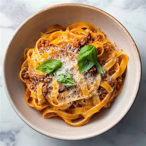 Irresistible Creamy Fettuccine Bolognese Recipe