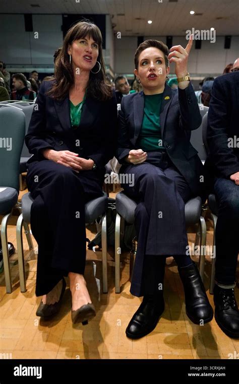 Green Party Deputy Leader Rachel Millward Left And Green Party Mp For