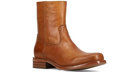 Frye Campus Inside Zip Ankle Boots In Brown For Men Lyst