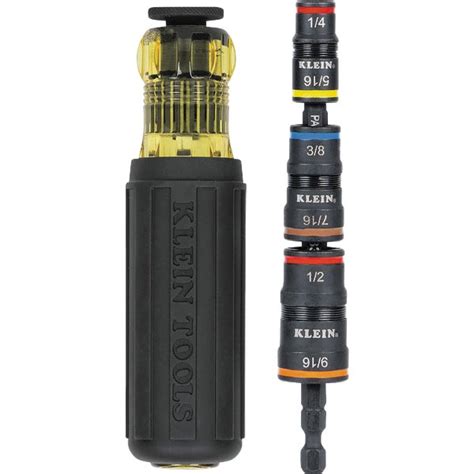 Klein 7 In 1 Impact Flip Socket Set 14 To 916 In