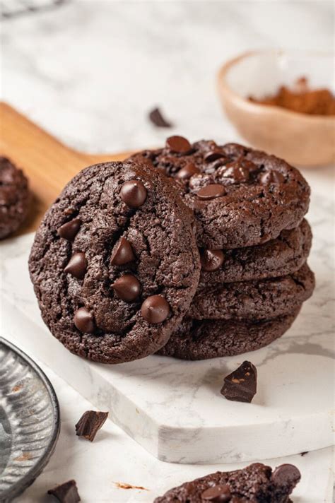 Double Chocolate Chunk Cookies Jessica In The Kitchen