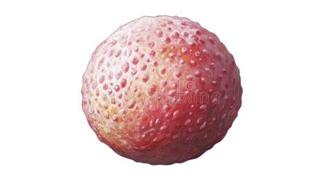 Red And Orange Textured Fruit Close Up Stock Illustration
