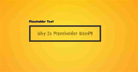Why Is Placeholder Used Lipsum Hub