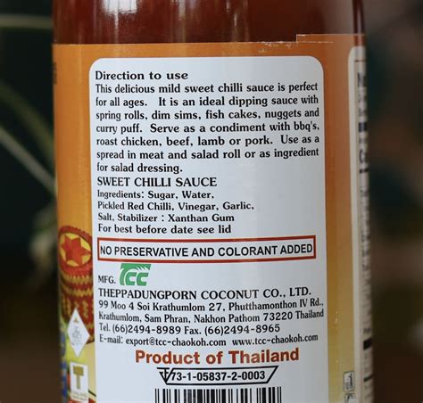 Thai Sweet Chilli Sauce Mae Ploy Brand Importfood