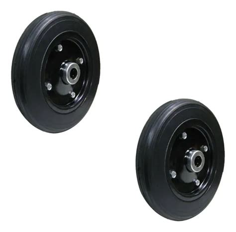 Kit 2 Roda De Chapa 10 Rol 78 Pneu Maciço Carro De Carga Parcelamento Sem Juros