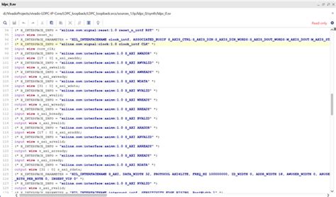 error in 5g ldpc ip loopback test