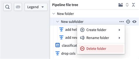 pipeline builder pipeline management folders in pipeline builder
