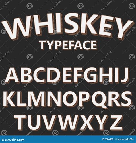 Retro Alphabet Vector Font Old Style Typeface Stock Vector