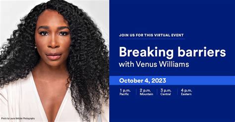 Breaking Barriers With Venus Williams Jonathan Rafferty