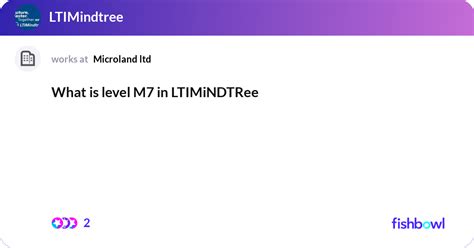What Is Level M7 In Ltimindtree Fishbowl