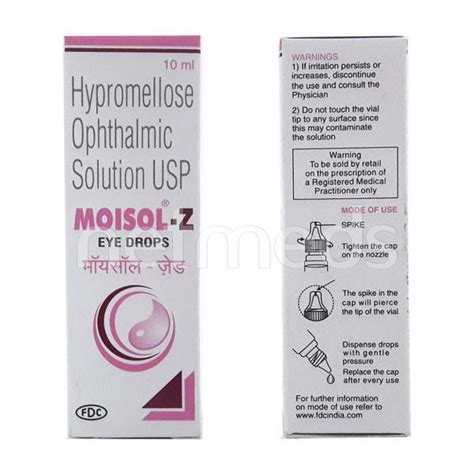 Moisol Z Eye Drops 10ml Price Uses Side Effects Netmeds