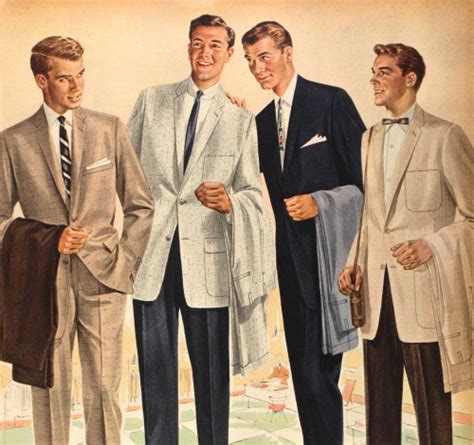 1950s Mens Fashion History For Business Attire