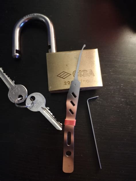 Cisa 60mm Brass Padlock Opened Rlockpicking
