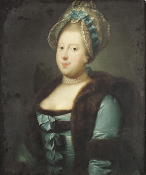 Jens Juel Queen Caroline Mathilde 1769 Oil On Canvas 75 5 × 62 Cm