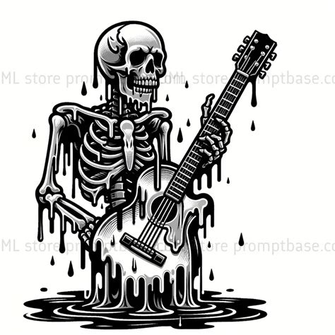 Melting Skeleton Vector Art Dall·e Prompt Promptbase
