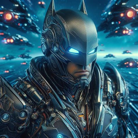 Batman Armadura Cibernética Preparada Para Combate Intergaláctico