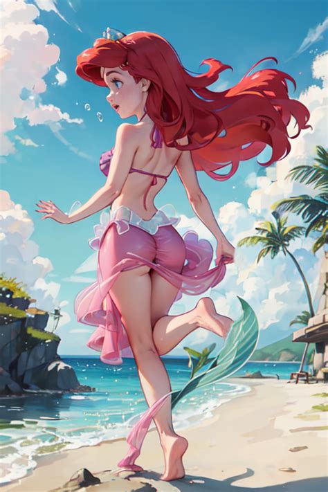 Ariel Walking On The Beach By Tramplemychest On Deviantart