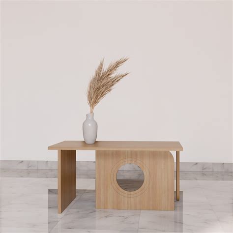 Wood Arc Orbit Table Venus Interiors