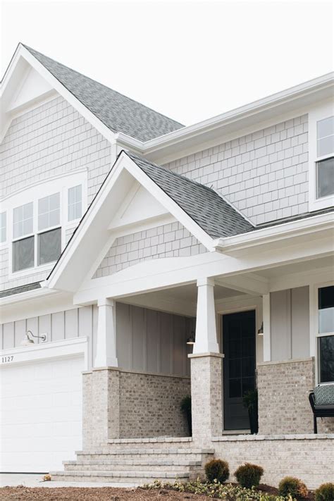 Board And Batten Brick Exterior Transitional Style