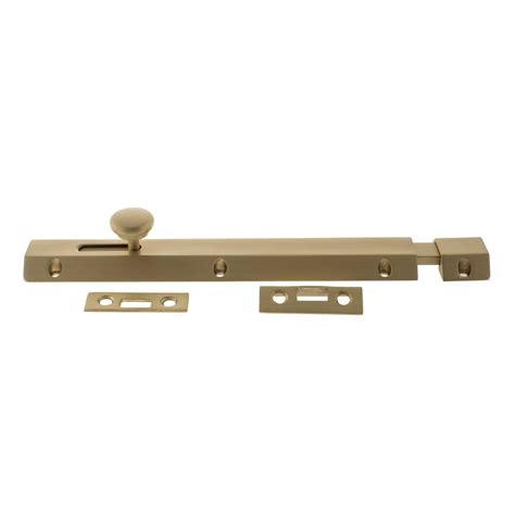Asb8sb Atlantic Solid Brass Surface Door Bolt 8 Satin Brass