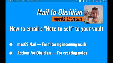 ️ how to email a note to self to your obsidian vault actions for