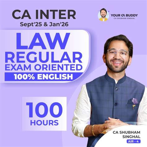 Ca Inter Corporate Law And Other Law Exam Oriented Jan26 The Rankers Way