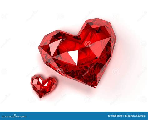 Ruby Hearts Stock Illustration Illustration Of Love 18584128