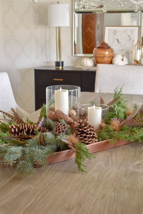 Holiday Pine Cone Centerpieces