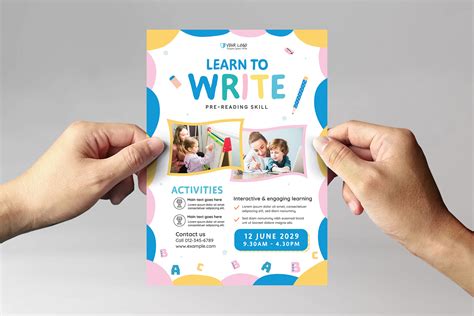 Writing Flyer Template Ai Vector Brandpacks