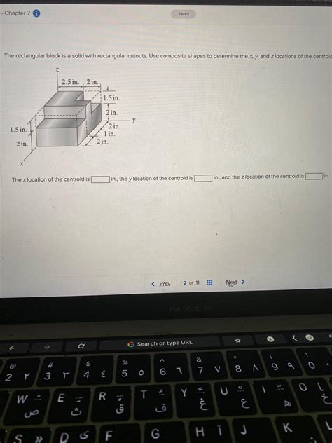 Solved Chapter A Saved The Rectangular Block Is A Solid Chegg