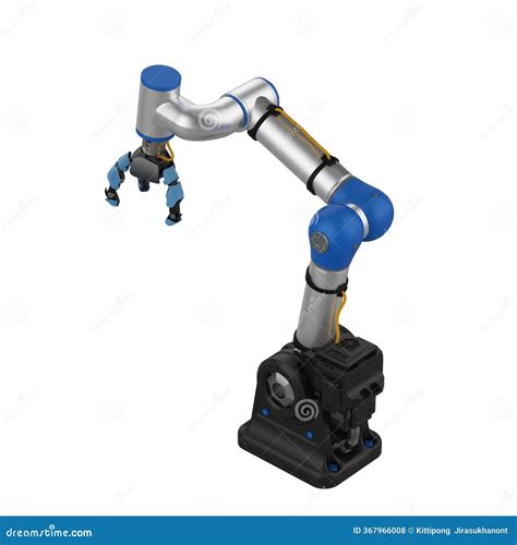 ai robotic arm with gripper 2d cartoon object