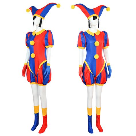 Cartoon The Amazing Digital Circus Cosplay Pomni Costume Unisex Adult