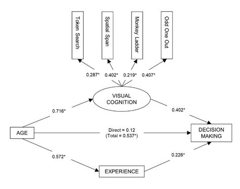 Parallel Mediation Model For The Mediation Of Visual Cognition And