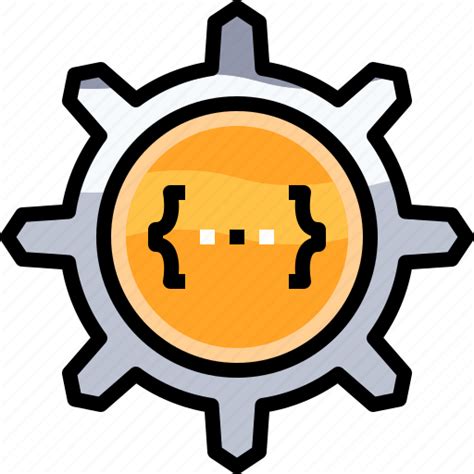 Coding Cog Develop Development Process Programming Icon Download